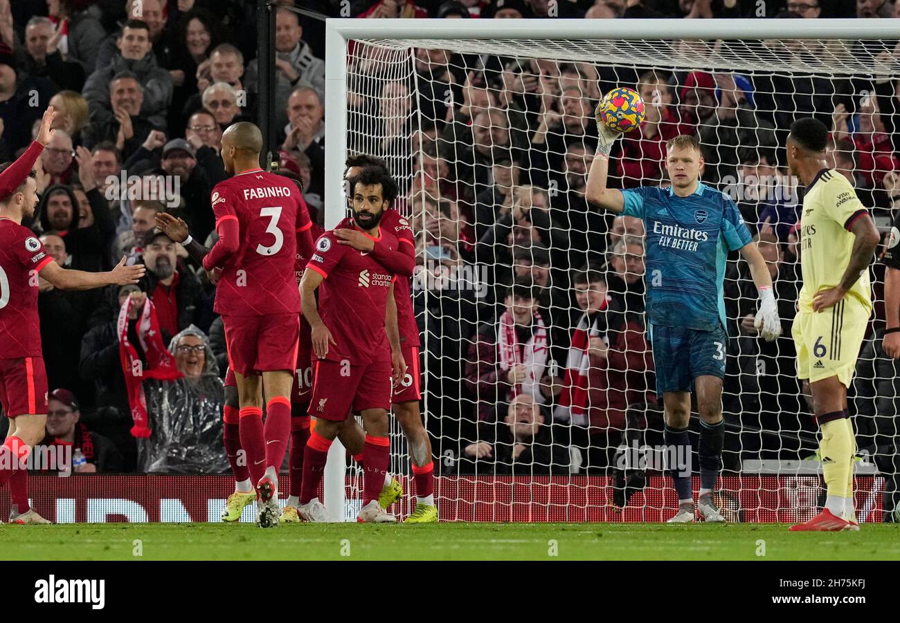 Liverpool celebrate anfield hi-res stock photography and images - Alamy