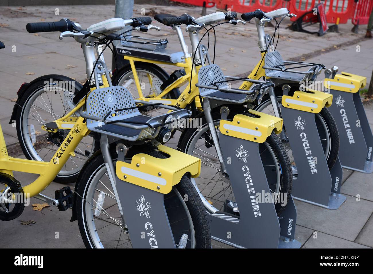 Manchester Cycle Hire Stock Photo - Alamy