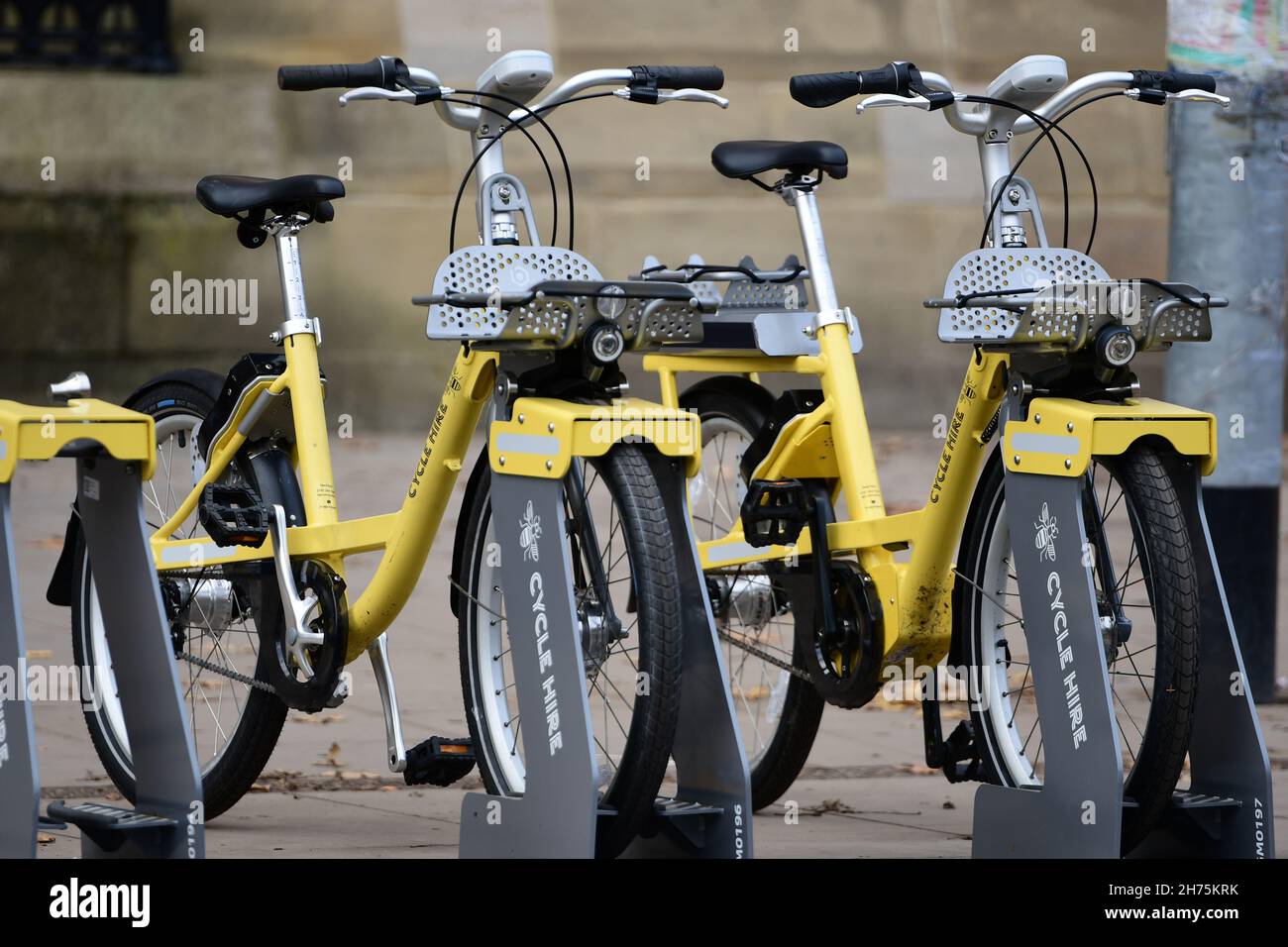 Manchester Cycle Hire Stock Photo - Alamy