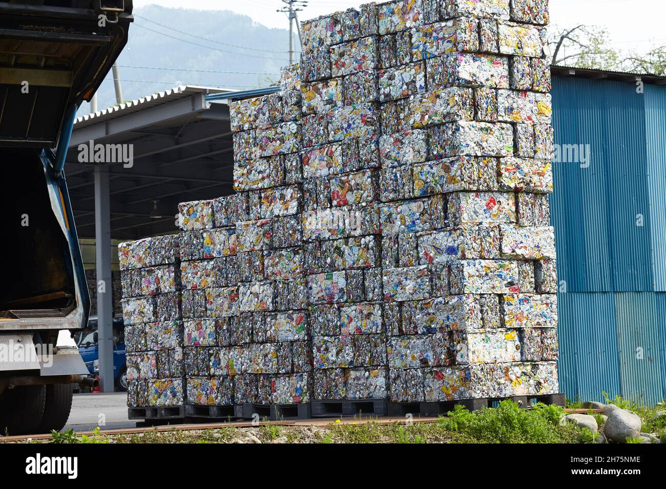 Japan, Yudanaka hot spring in Nagano prefecture April 2018 Scrap Shear ...