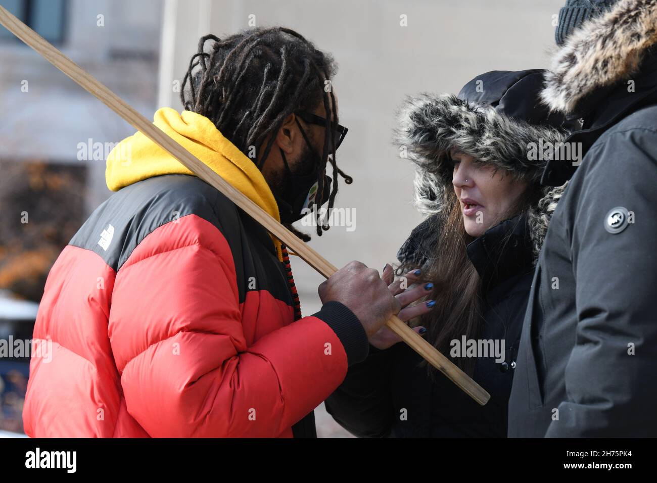 Kenosha, Wisconsin, USA. 19th Nov, 2021. JUSTIN BLAKE Jacob BlakeÃ s ...