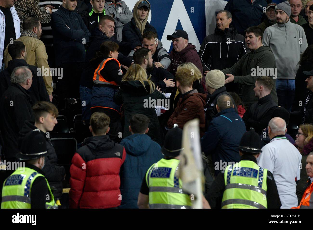 Football fans fight, uk hi-res stock photography and images - Alamy