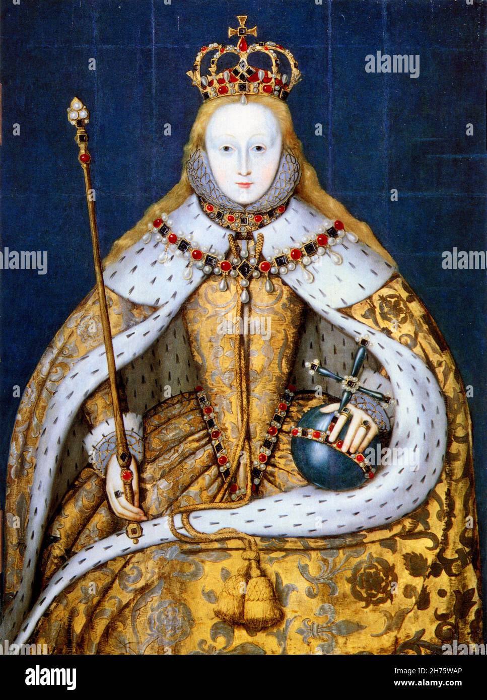 Queen Elizabeth the First of England - Painted between 1600 and 1610 ...