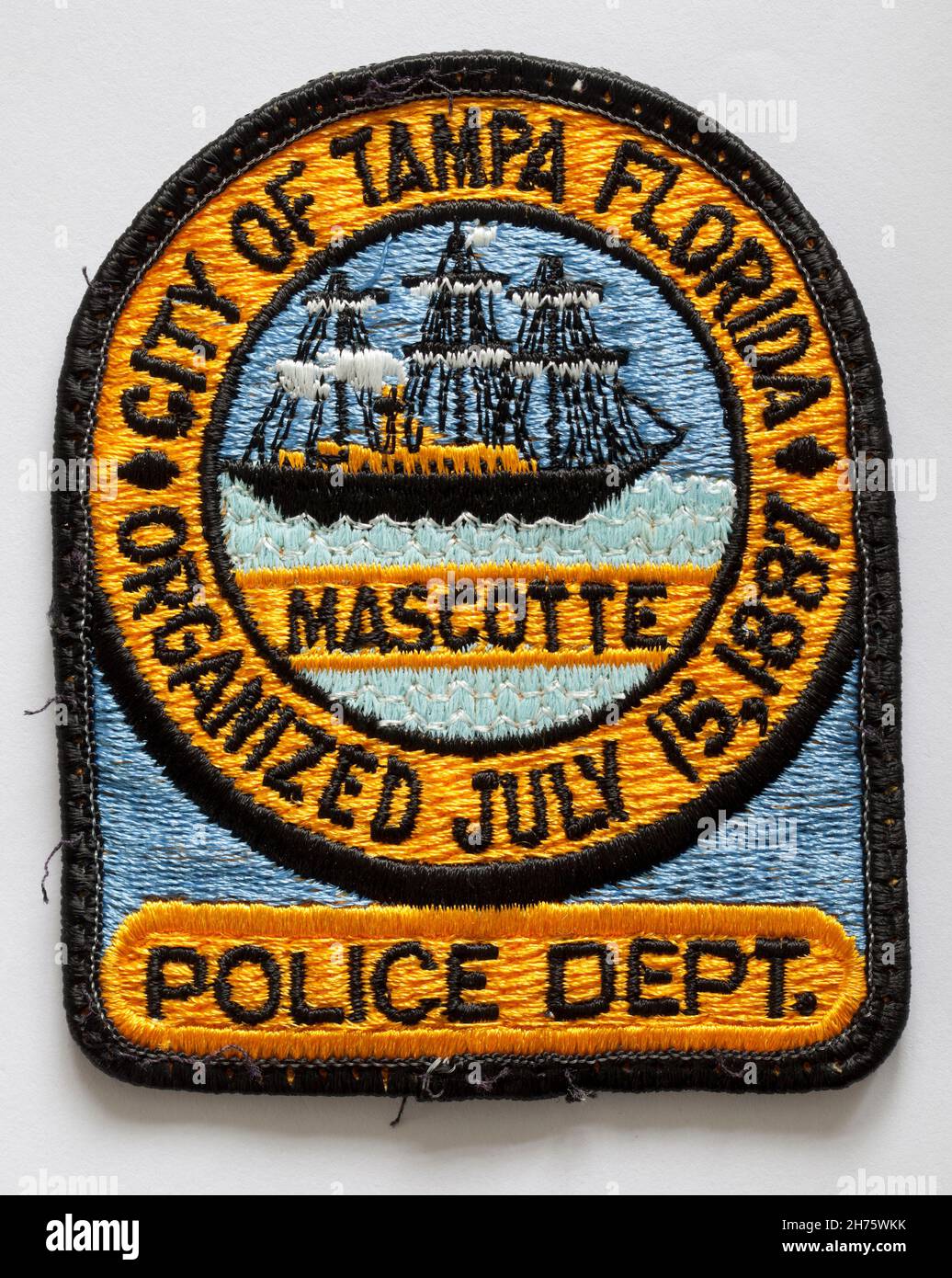 City of Tampa Police Badge Patch Stock Photo - Alamy