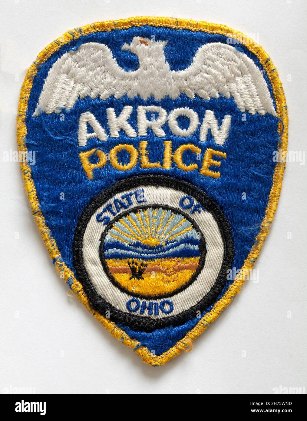 Akron Police Badge Patch Stock Photo - Alamy
