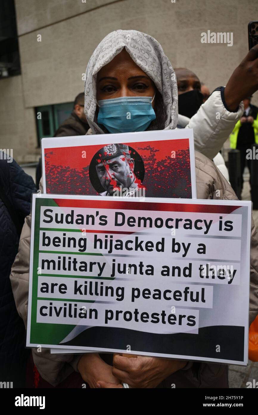 What does this jackass expect from BBC propaganda? Sudanese protest ...