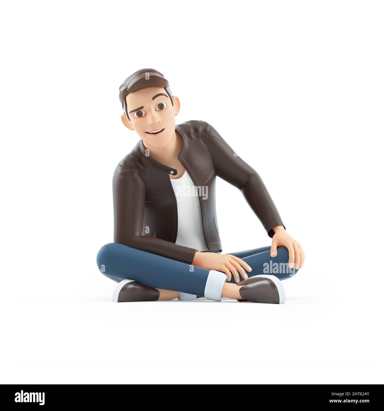Animated Man Sitting
