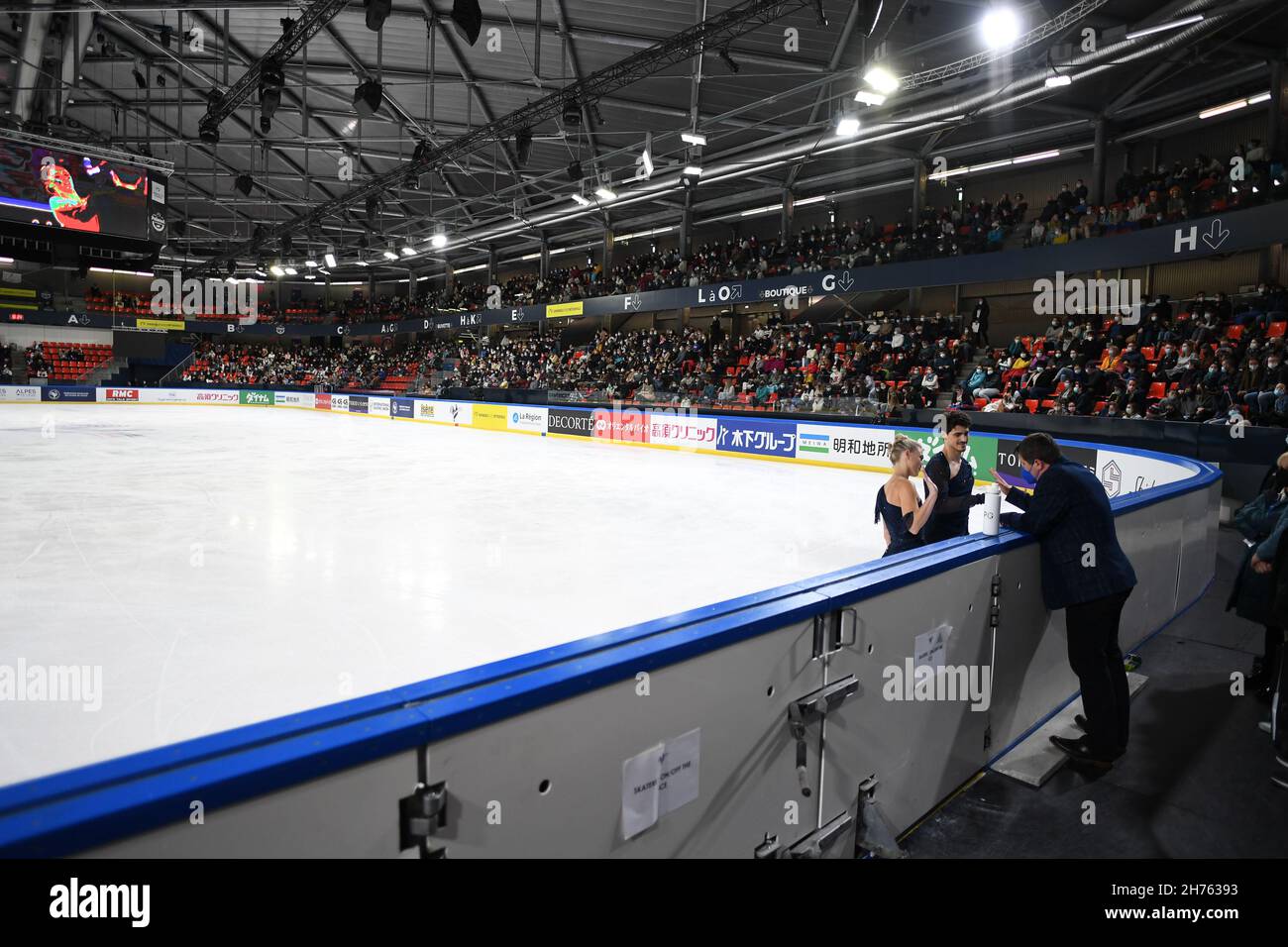 Grenoble, France. Piper GILLES & Paul POIRIER (Canada), during free dance, ice dance at the ISU ...