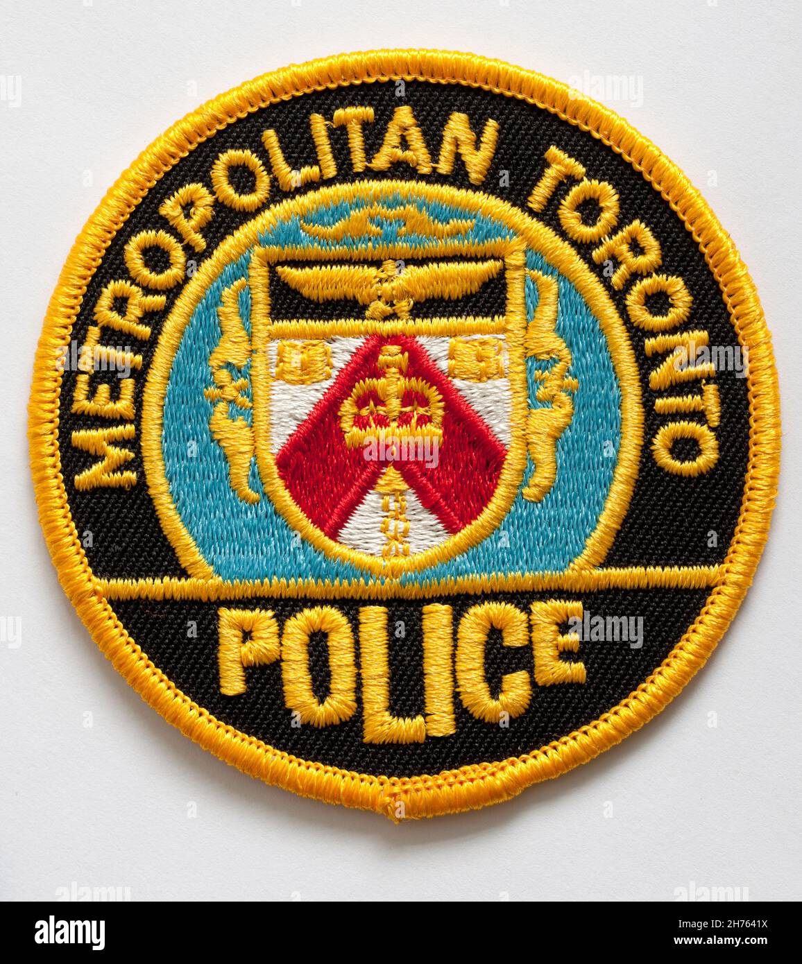 Metropolitam Toronto Police Badge Patch Stock Photo - Alamy