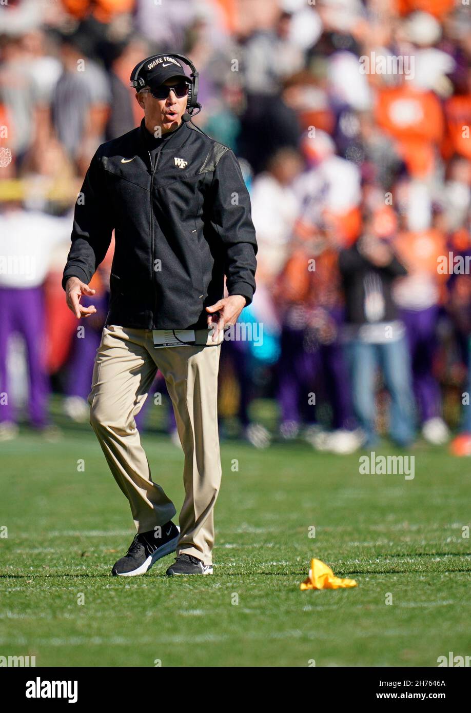 Clemson, South Carolina, USA. 20th Nov, 2021. Wake Forest Demon Deacons ...