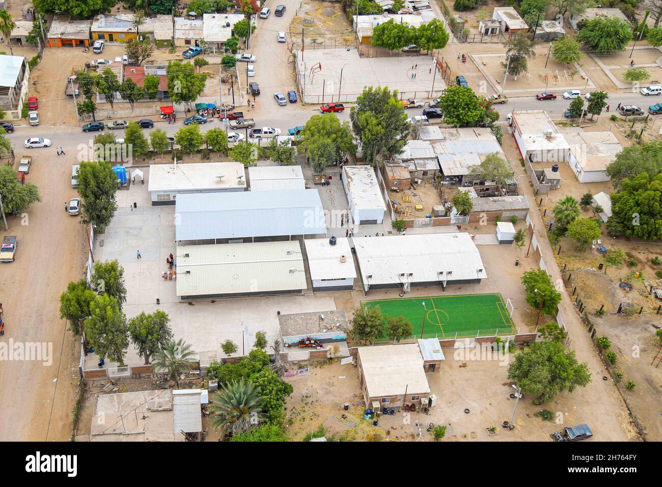 Aerial photograph of urban area of the city Hermosillo, Mexico. (Photo ...