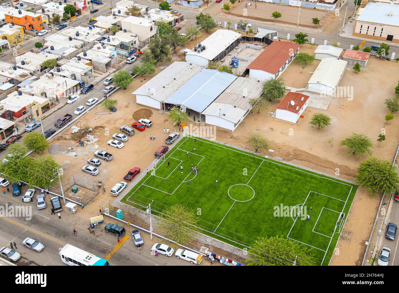 Aerial photograph of urban area of the city Hermosillo, Mexico. (Photo ...