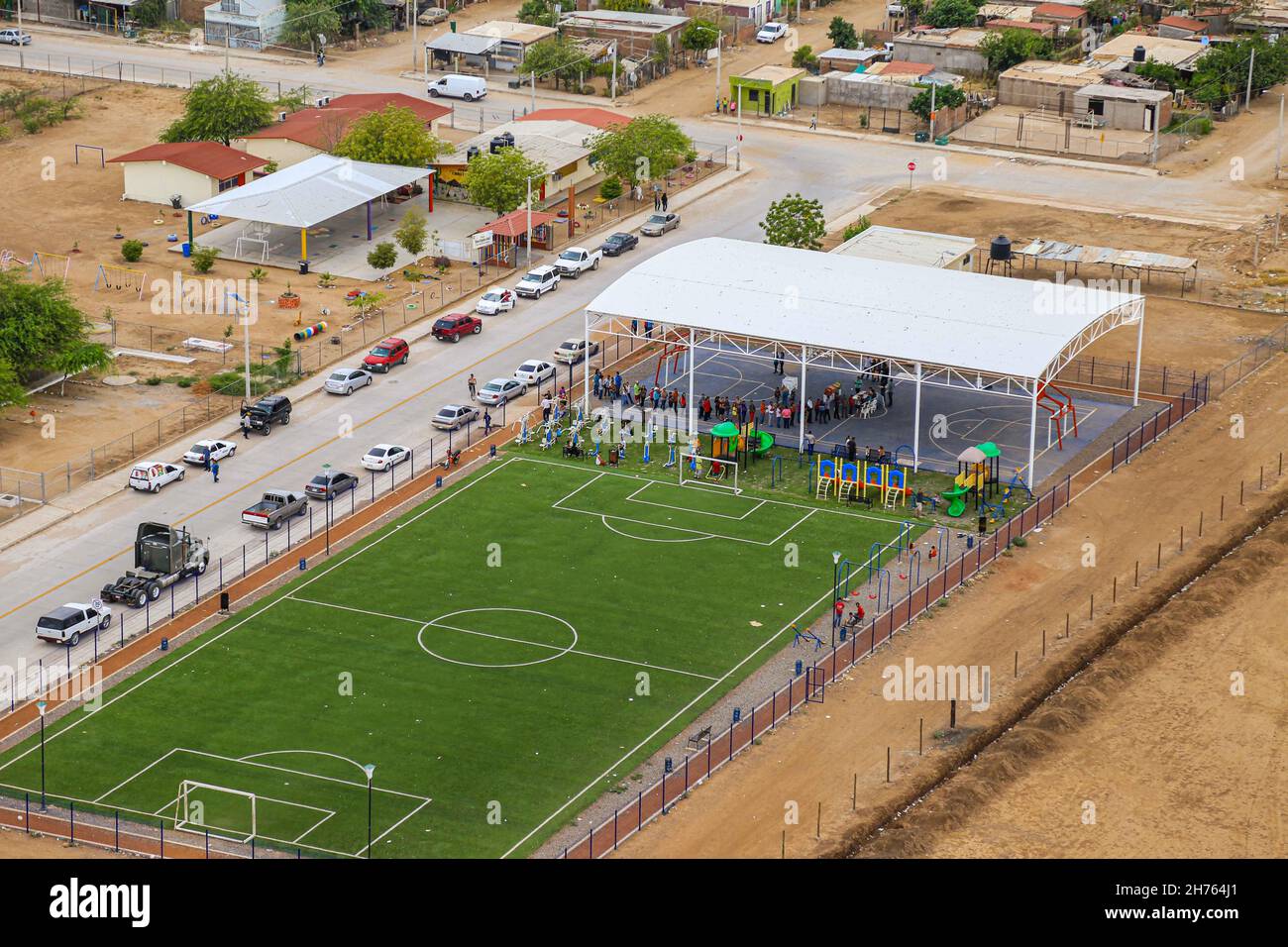 Aerial photograph of urban area of the city Hermosillo, Mexico. (Photo ...
