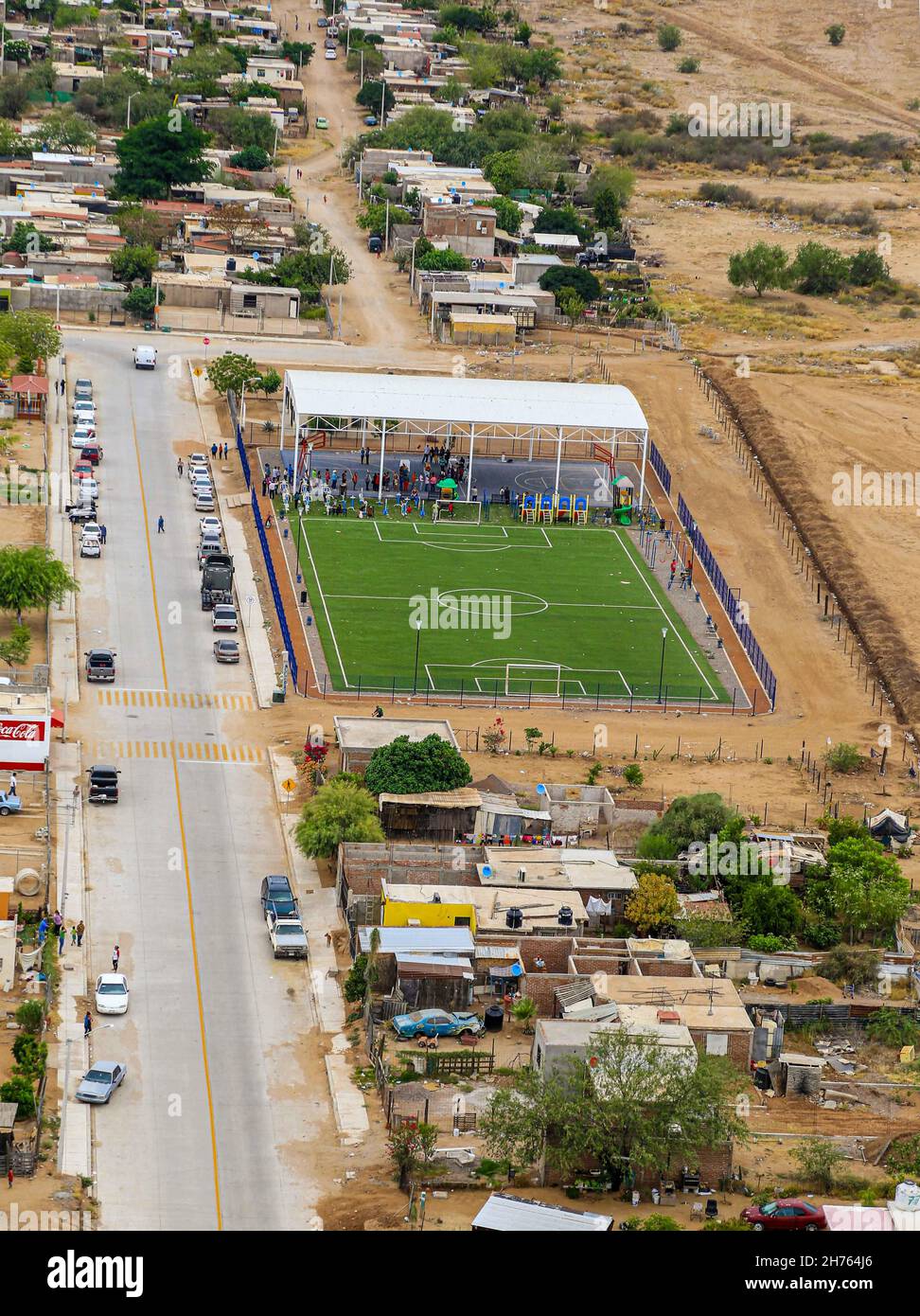 Aerial photograph of urban area of the city Hermosillo, Mexico. (Photo ...