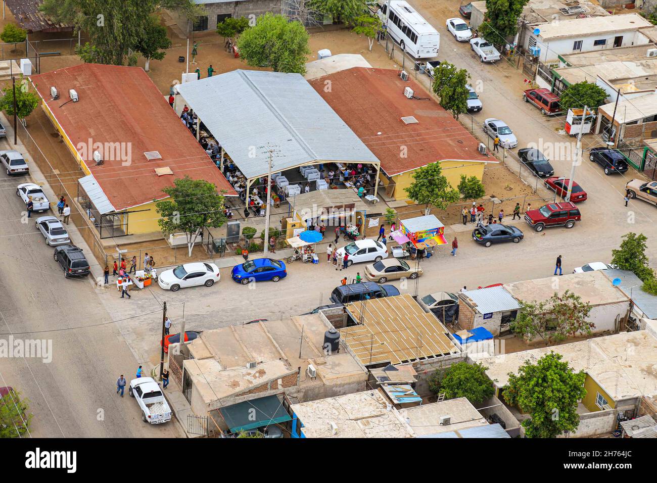 Aerial photograph of urban area of the city Hermosillo, Mexico. (Photo ...