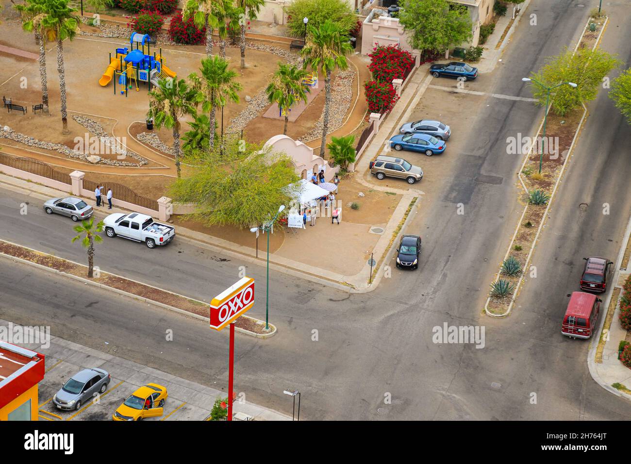Aerial photograph of urban area of the city Hermosillo, Mexico. (Photo ...