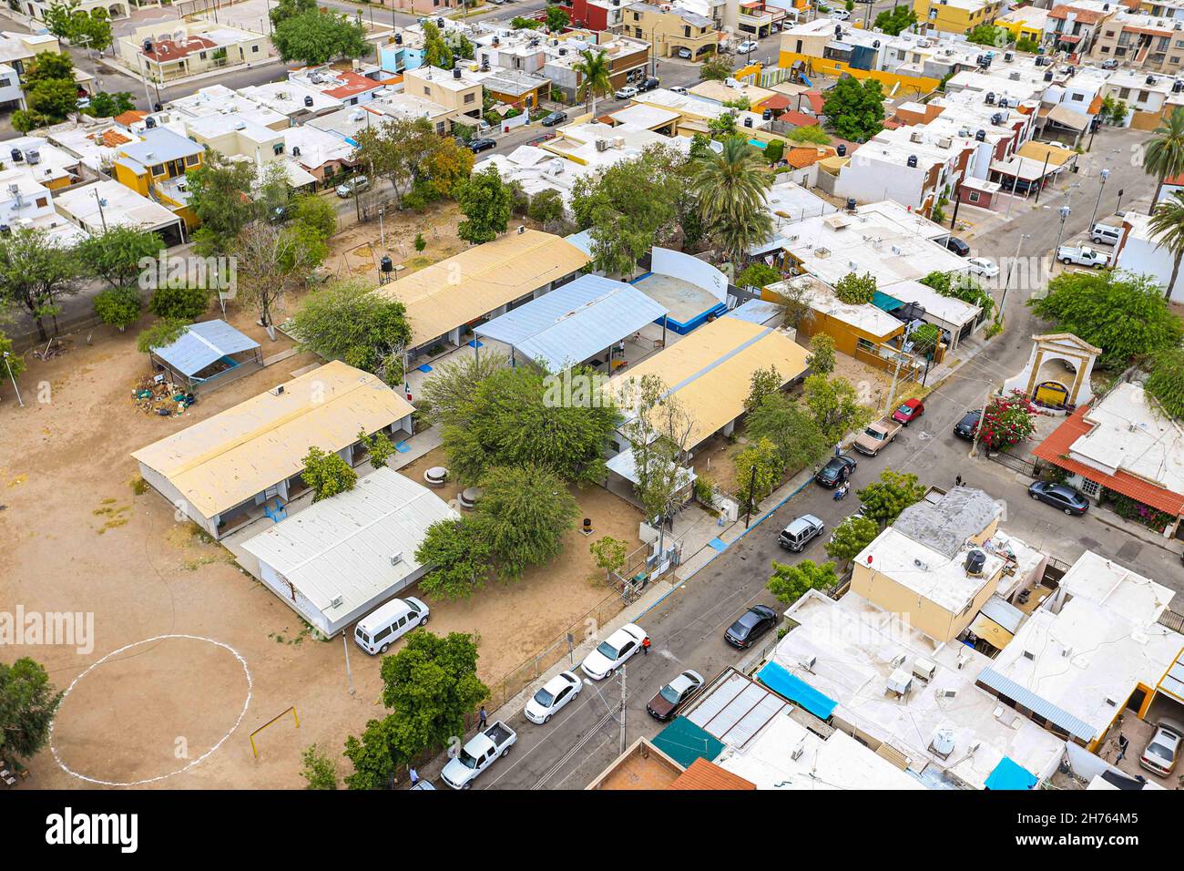 Aerial photograph of urban area of the city Hermosillo, Mexico. (Photo ...