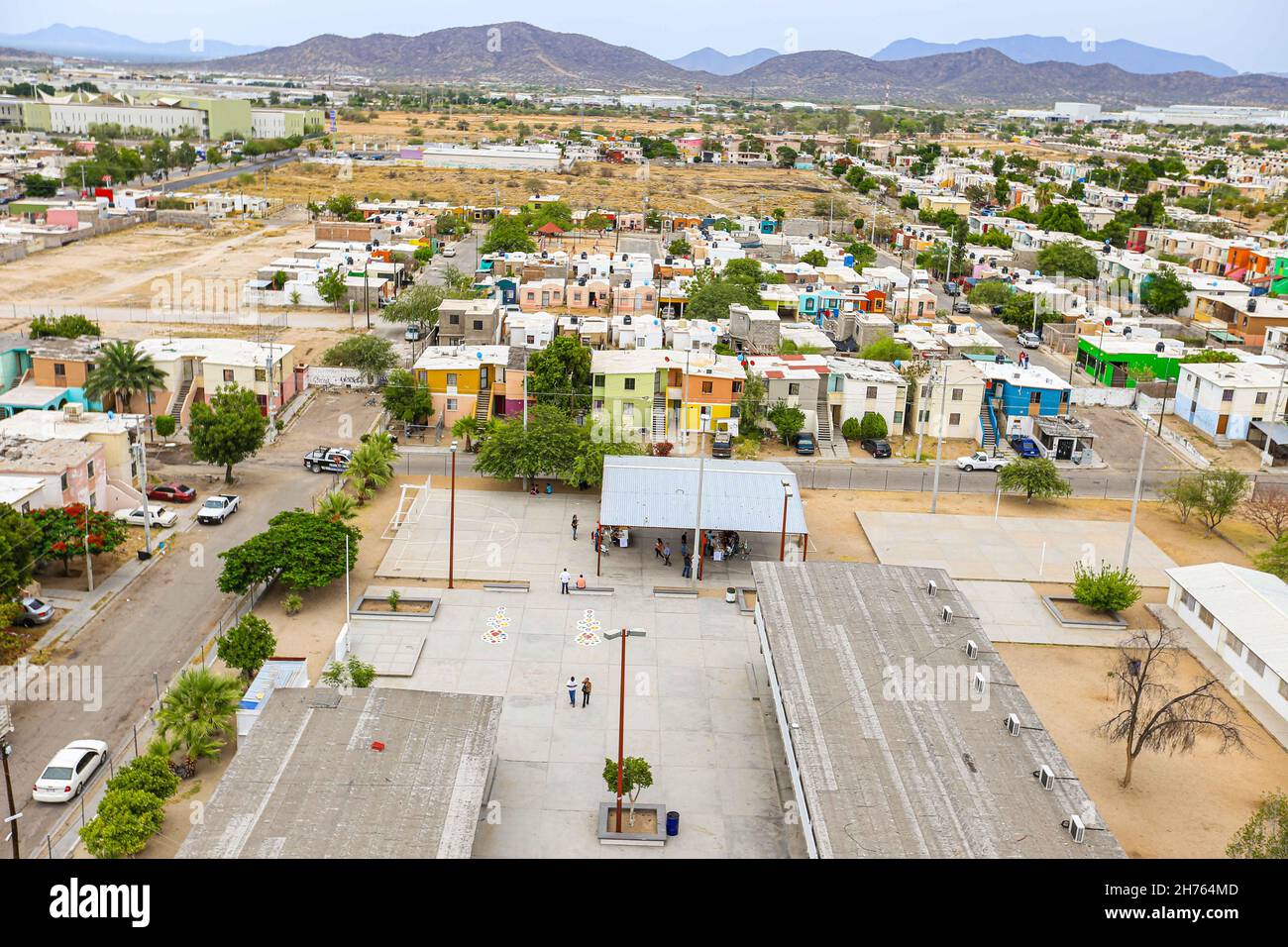 Aerial photograph of urban area of the city Hermosillo, Mexico. (Photo ...