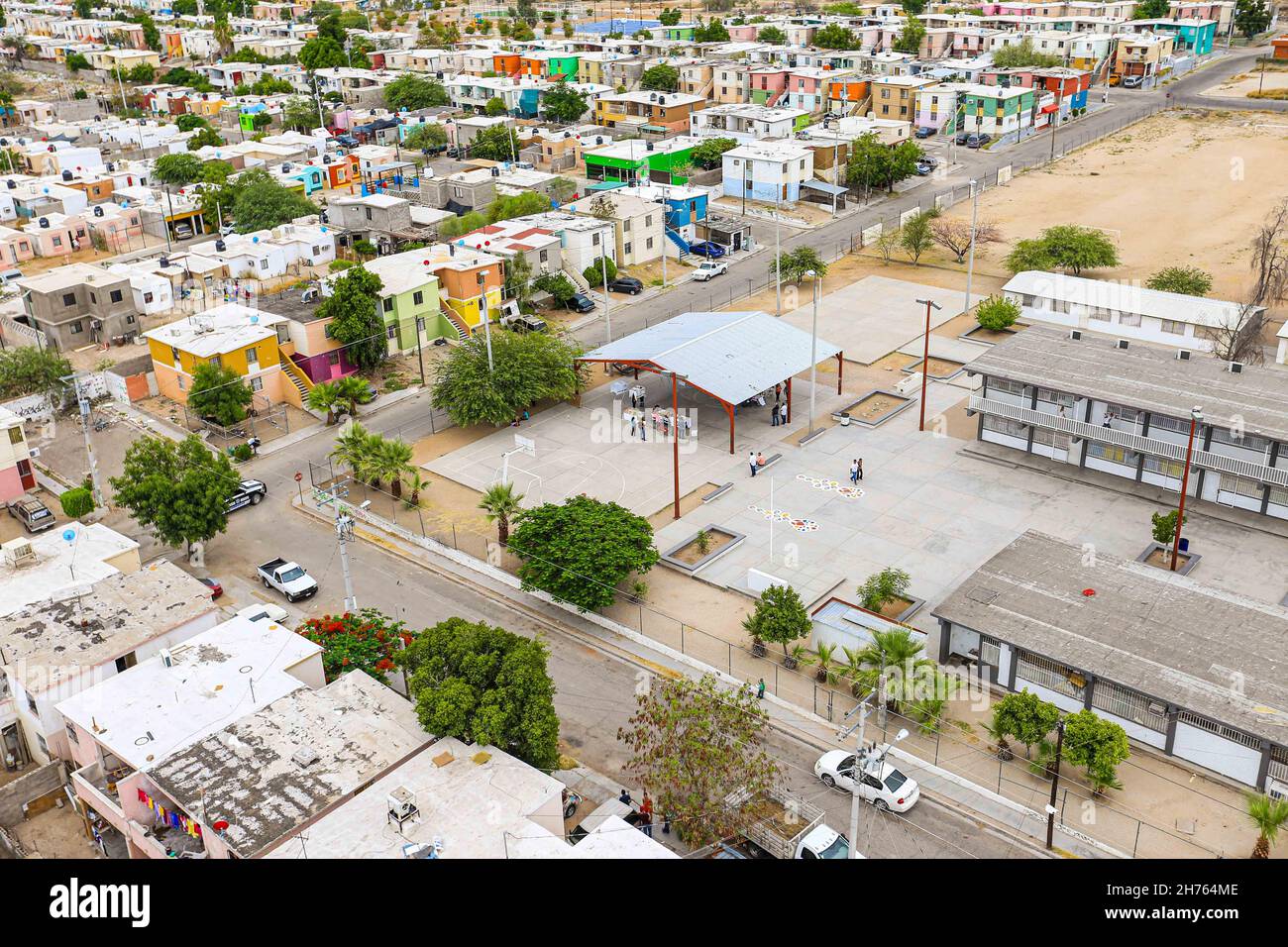 Aerial photograph of urban area of the city Hermosillo, Mexico. (Photo ...