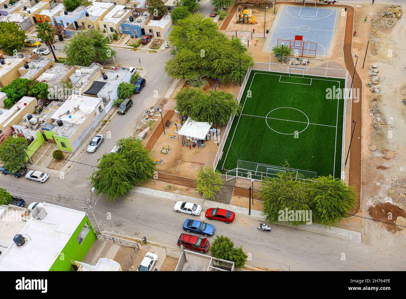 Aerial photograph of urban area of the city Hermosillo, Mexico. (Photo ...