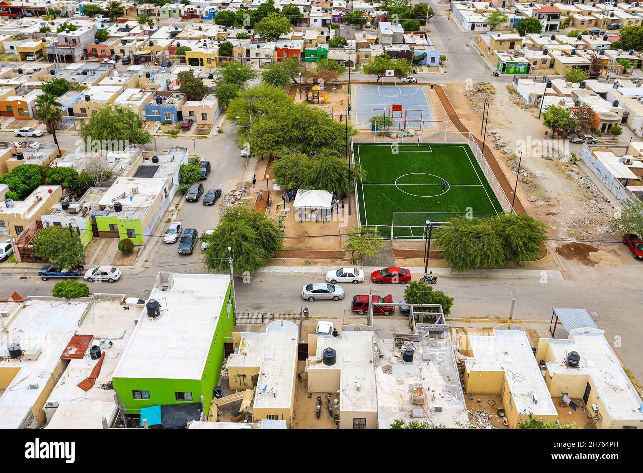 Aerial photograph of urban area of the city Hermosillo, Mexico. (Photo ...