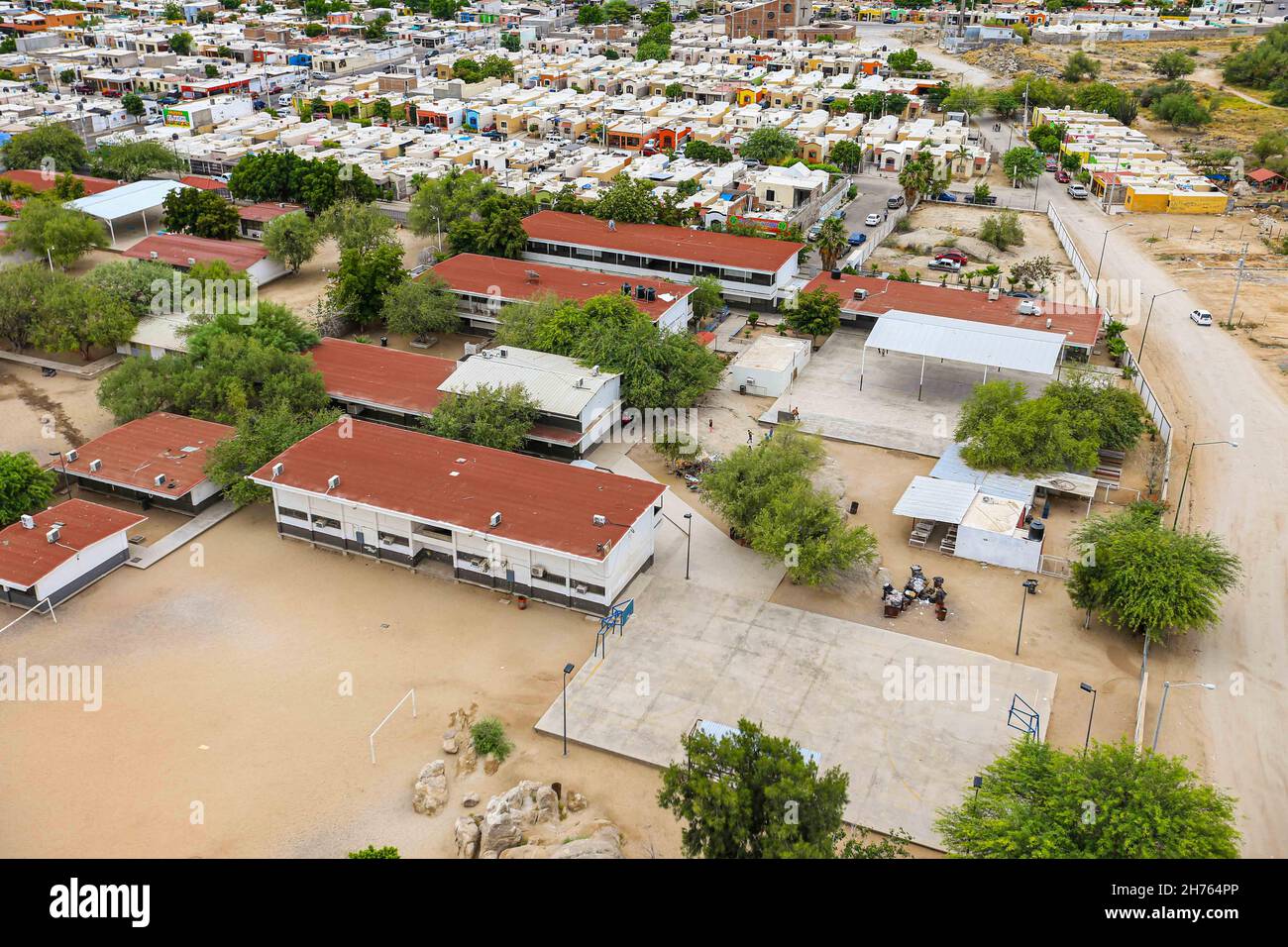 Aerial photograph of urban area of the city Hermosillo, Mexico. (Photo ...