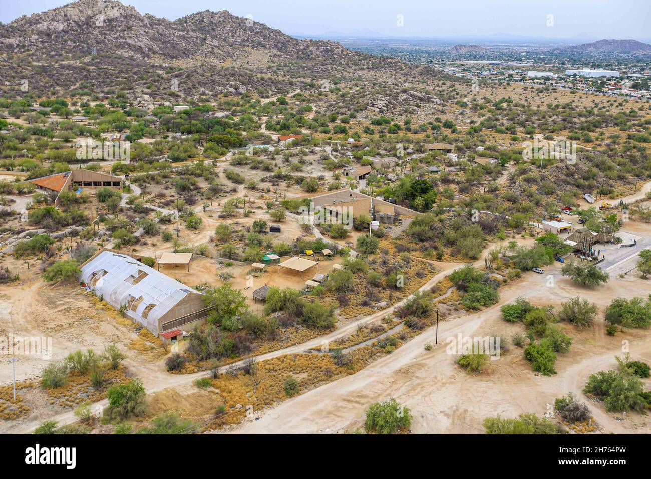 Aerial photograph of urban area of the city Hermosillo, Mexico. (Photo ...