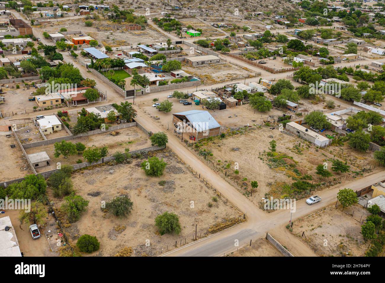 Aerial photograph of urban area of the city Hermosillo, Mexico. (Photo ...