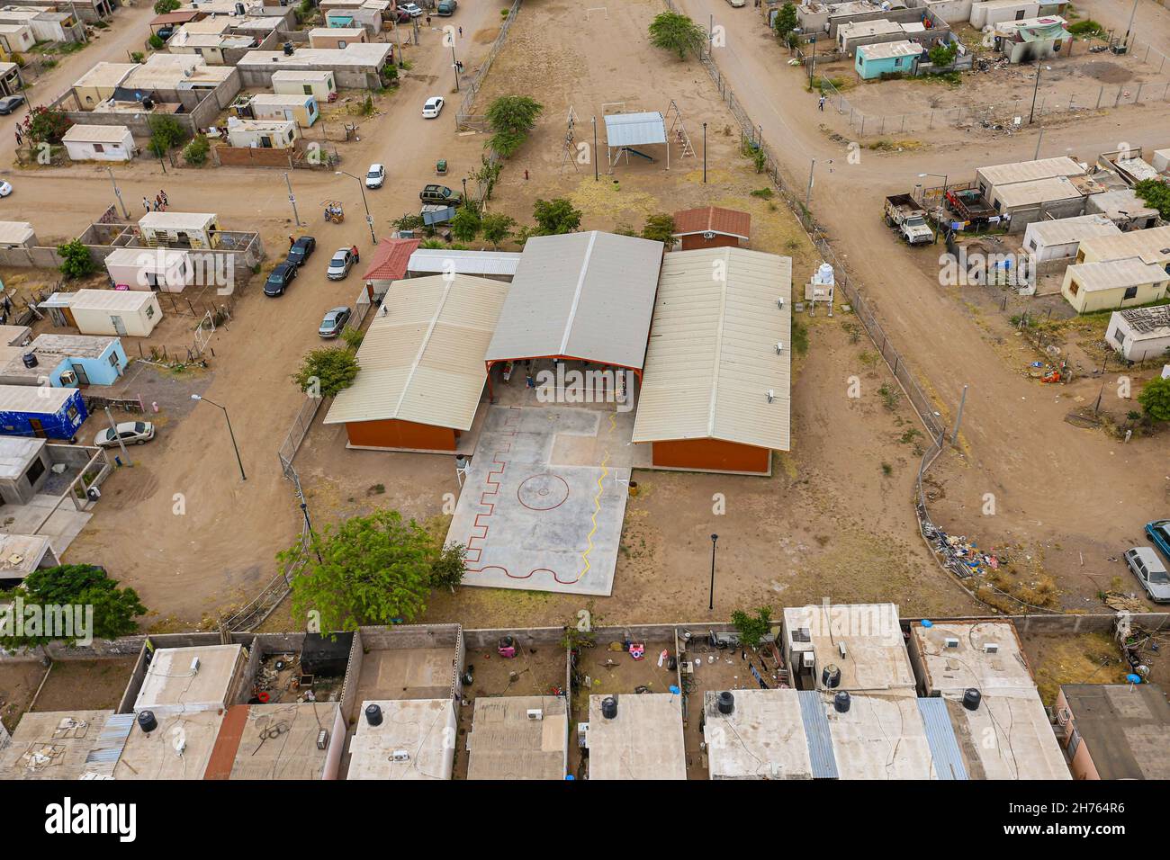 Aerial photograph of urban area of the city Hermosillo, Mexico. (Photo ...