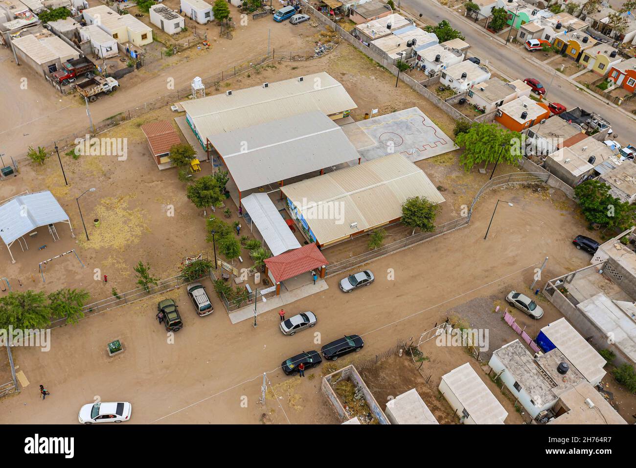 Aerial photograph of urban area of the city Hermosillo, Mexico. (Photo ...