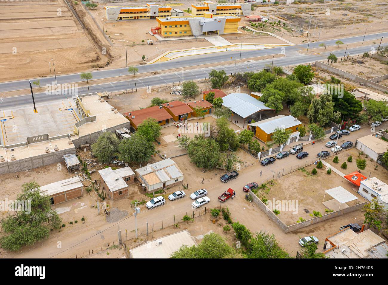 Aerial photograph of urban area of the city Hermosillo, Mexico. (Photo ...