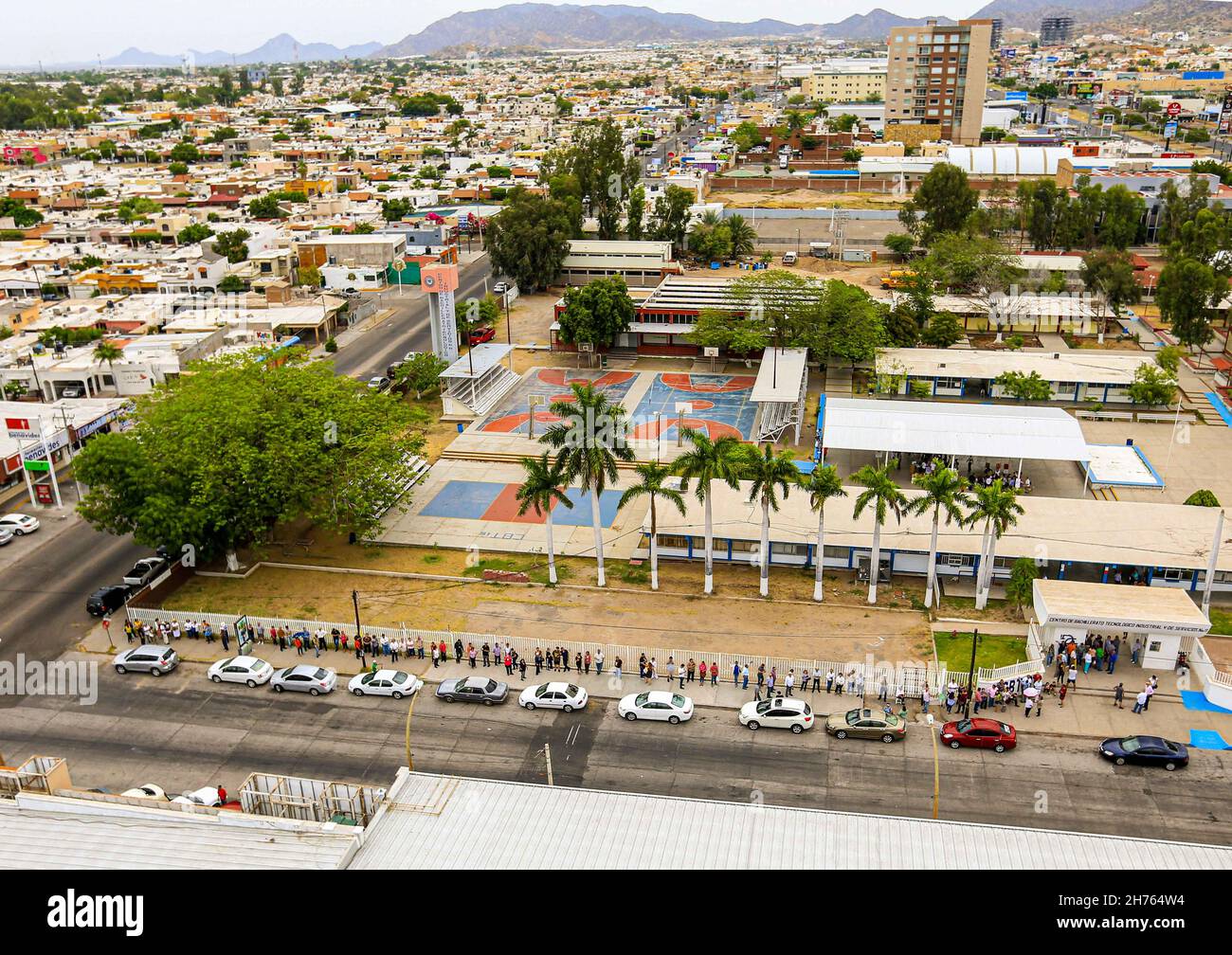Aerial photograph of urban area of the city Hermosillo, Mexico. (Photo ...