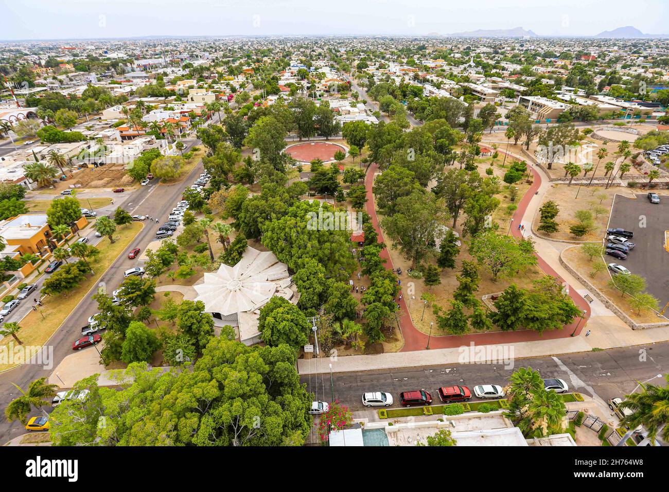 Aerial photograph of urban area of the city Hermosillo, Mexico. (Photo ...