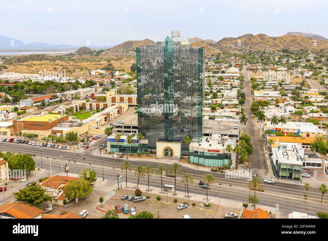 Aerial photograph of urban area of the city Hermosillo, Mexico. (Photo ...