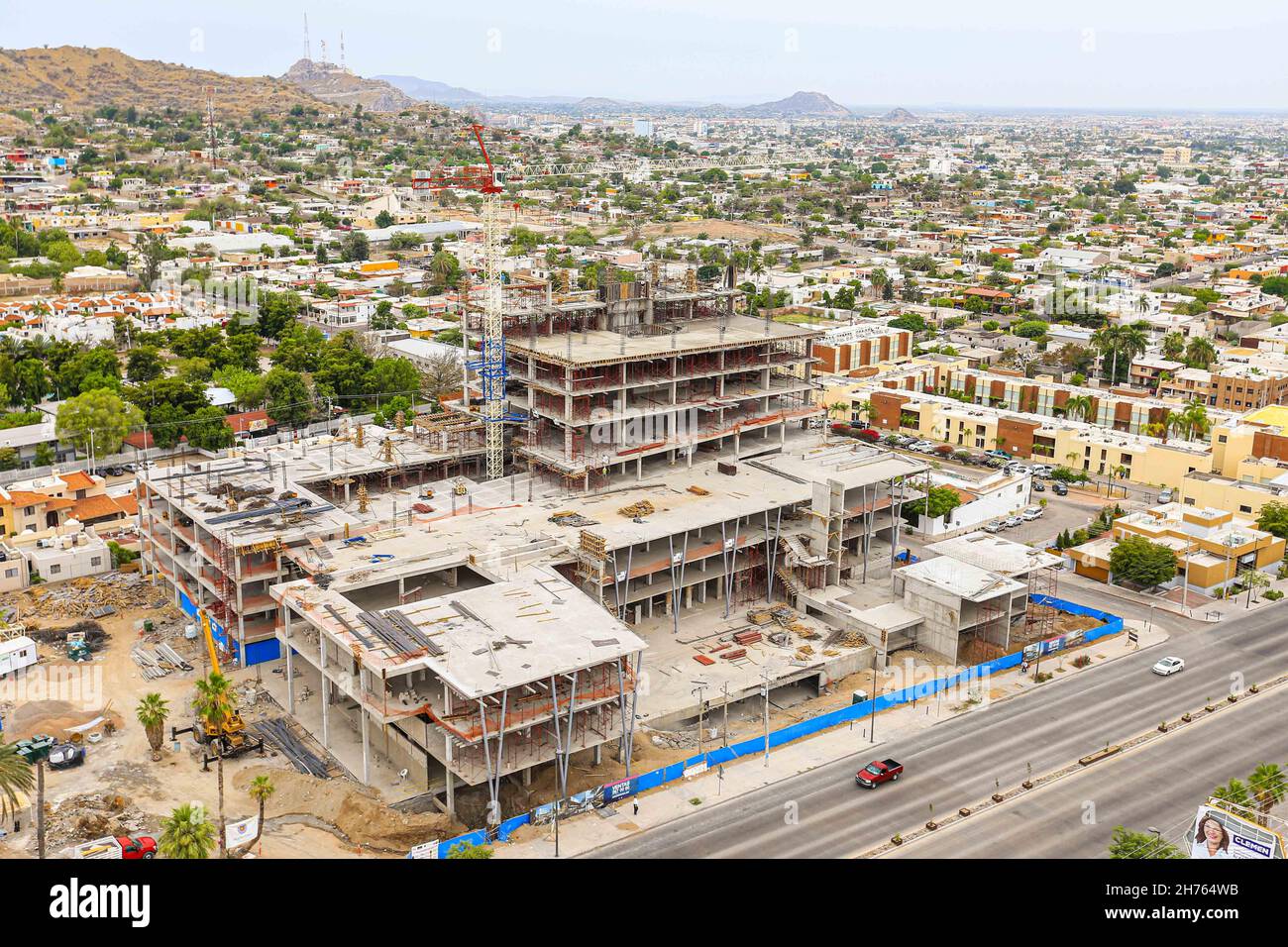 Aerial photograph of urban area of the city Hermosillo, Mexico. (Photo ...