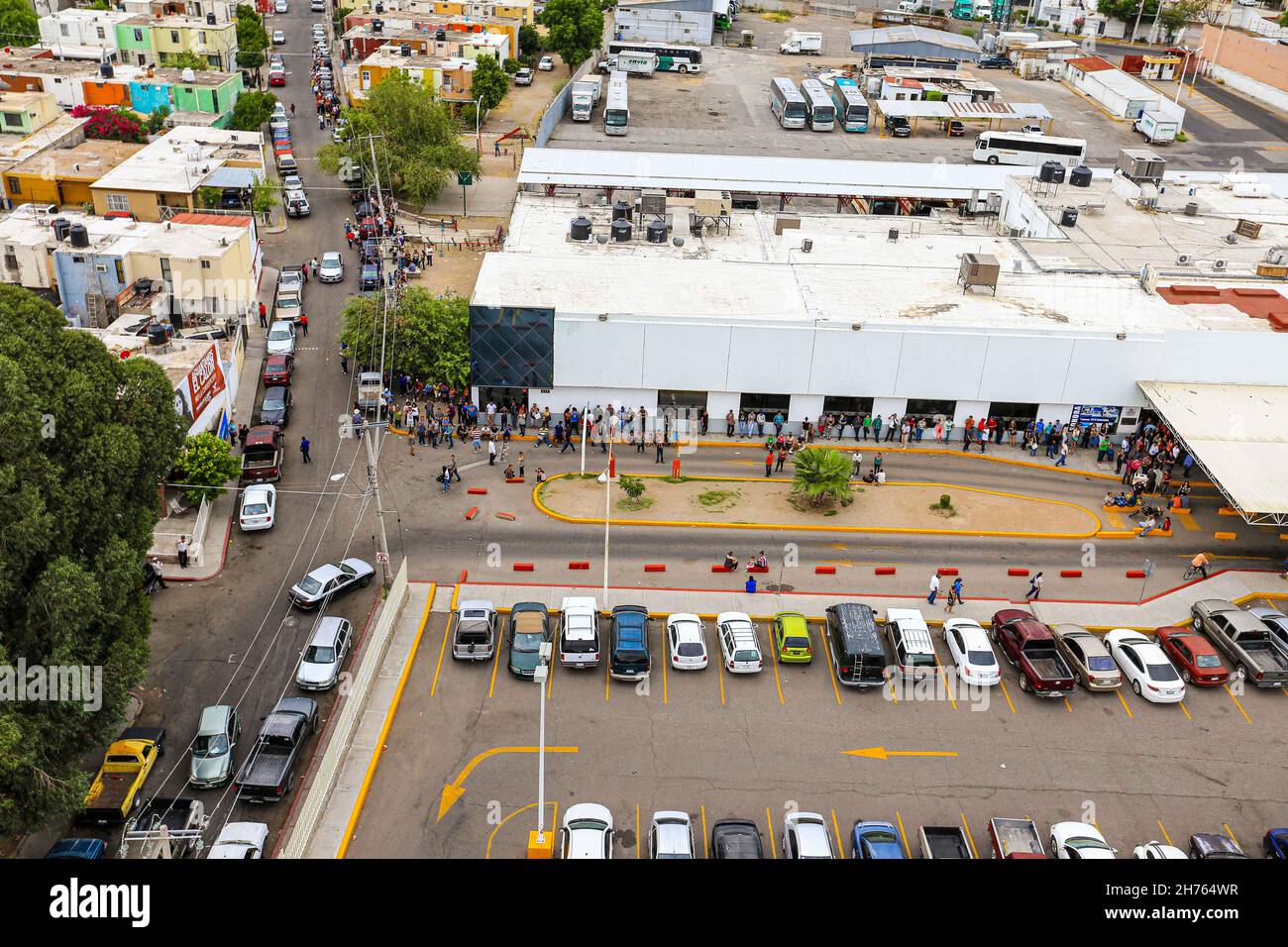 Aerial photograph of urban area of the city Hermosillo, Mexico. (Photo ...