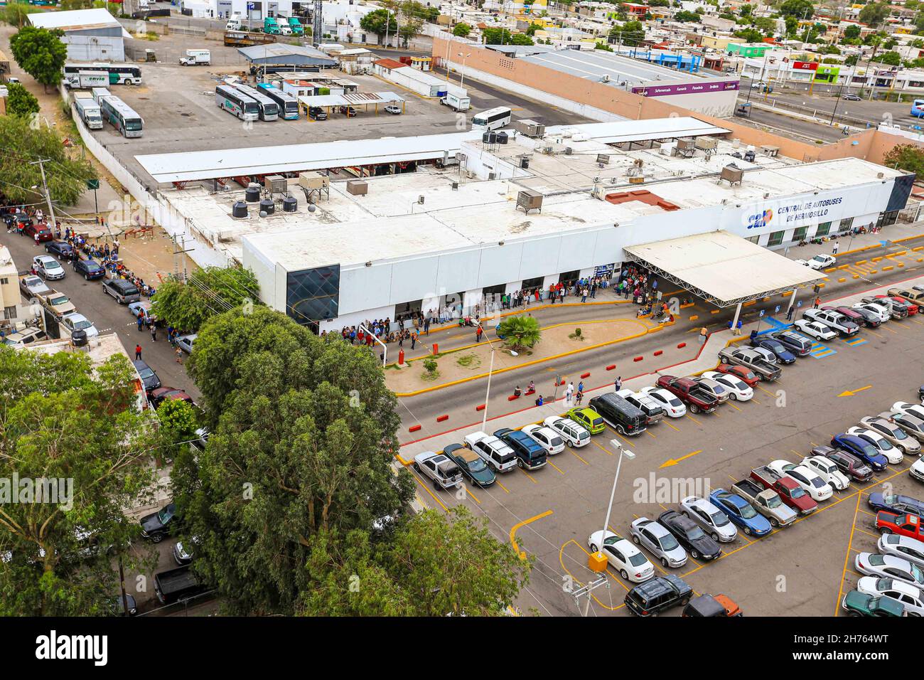 Aerial photograph of urban area of the city Hermosillo, Mexico. (Photo ...