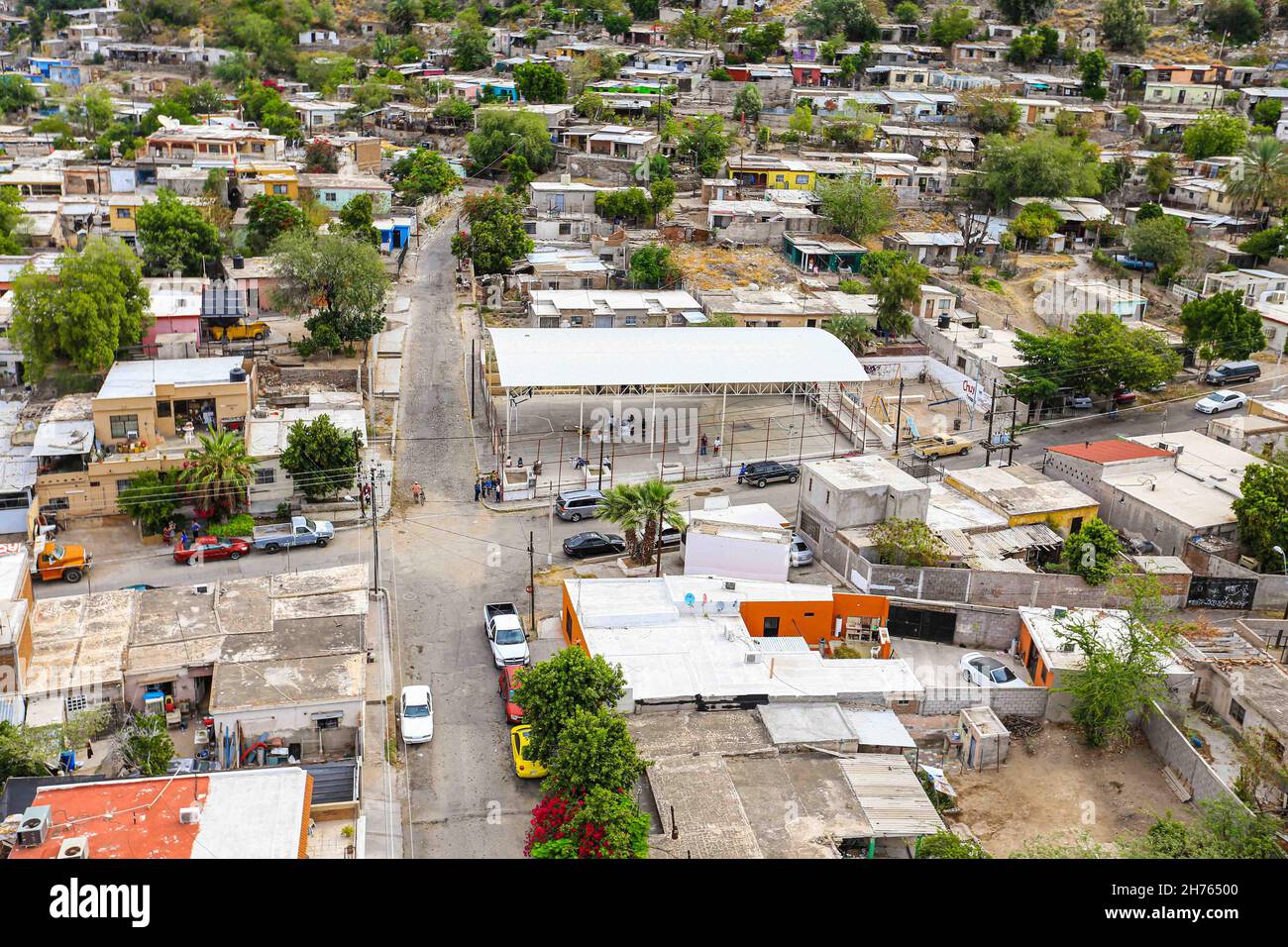 Aerial photograph of urban area of the city Hermosillo, Mexico. (Photo ...
