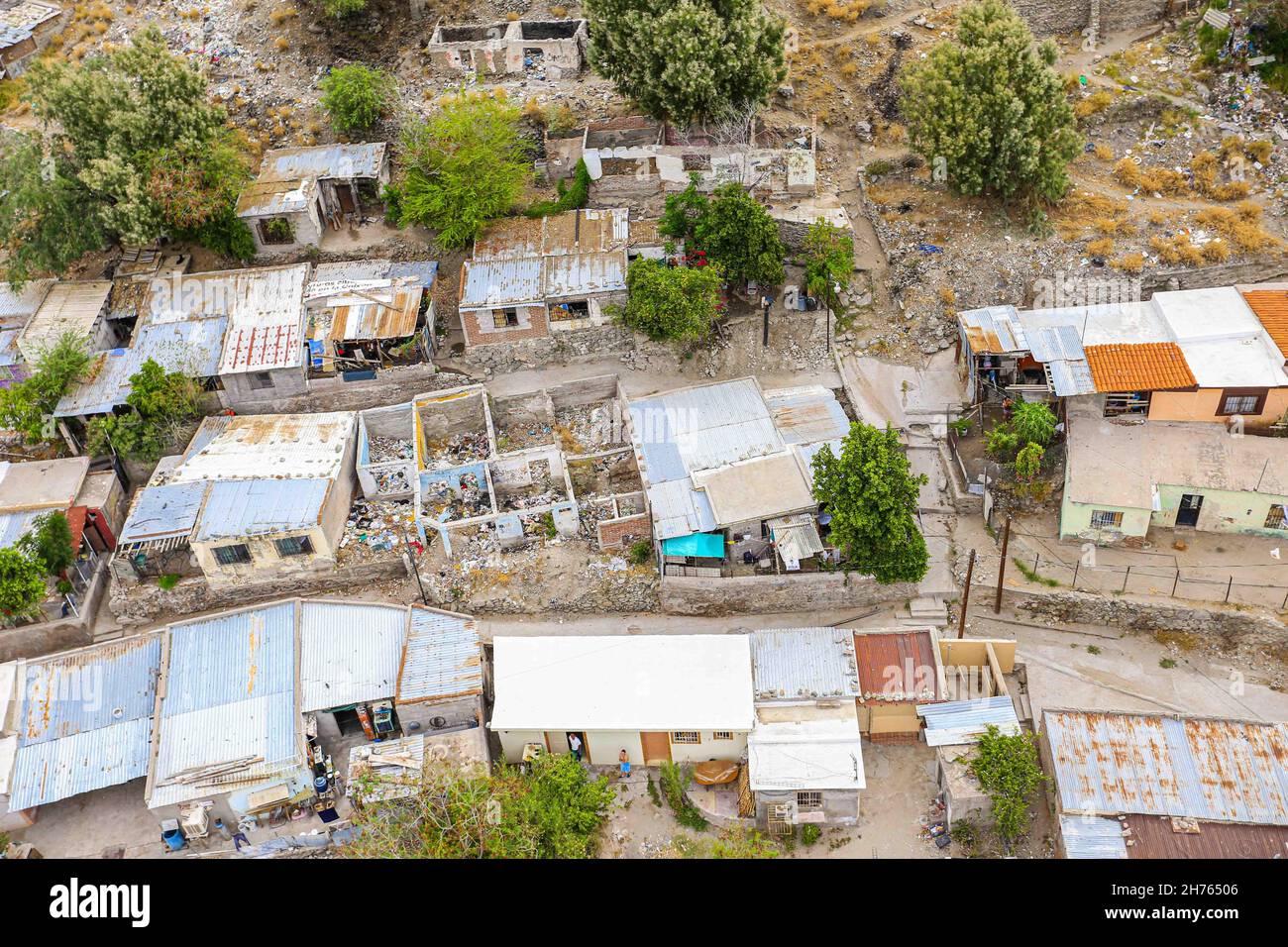 Aerial photograph of urban area of the city Hermosillo, Mexico. (Photo ...