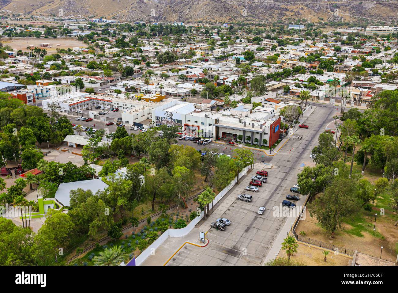 Aerial photograph of urban area of the city Hermosillo, Mexico. (Photo ...