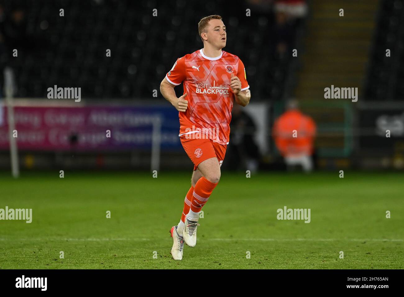 Shayne Lavery #19 of Blackpool during the game Stock Photo - Alamy