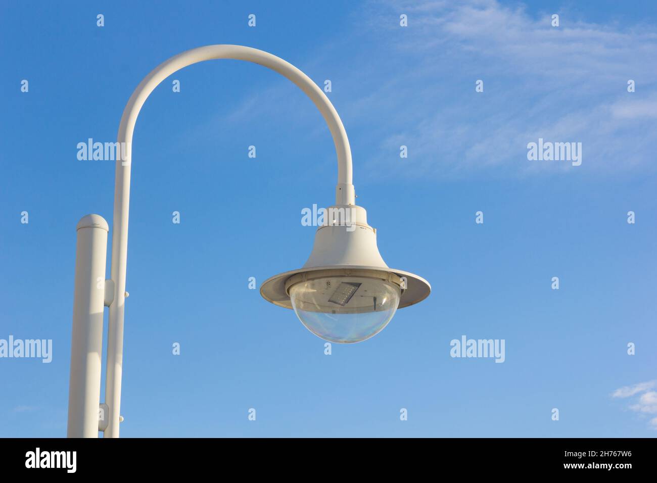 Street lamp in a public space with energy-saving lamps Stock Photo - Alamy