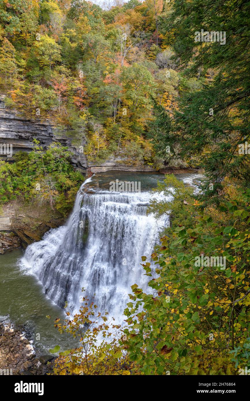 Burgess Falls, Falling Water River, Tennessee Stock Photo - Alamy