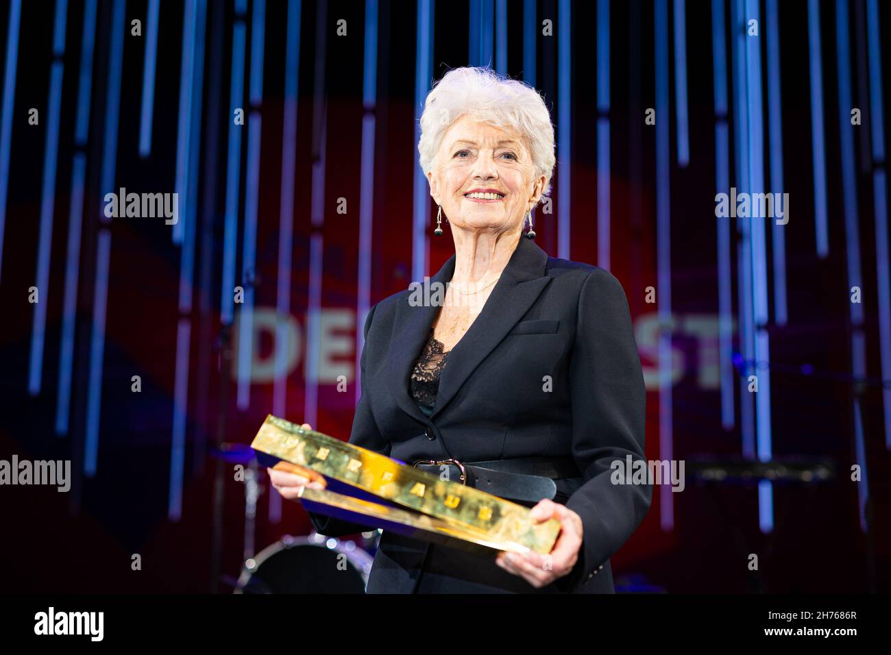 Hanover, Germany. 20th Nov, 2021. Actress Nicole Heesters stands on the ...