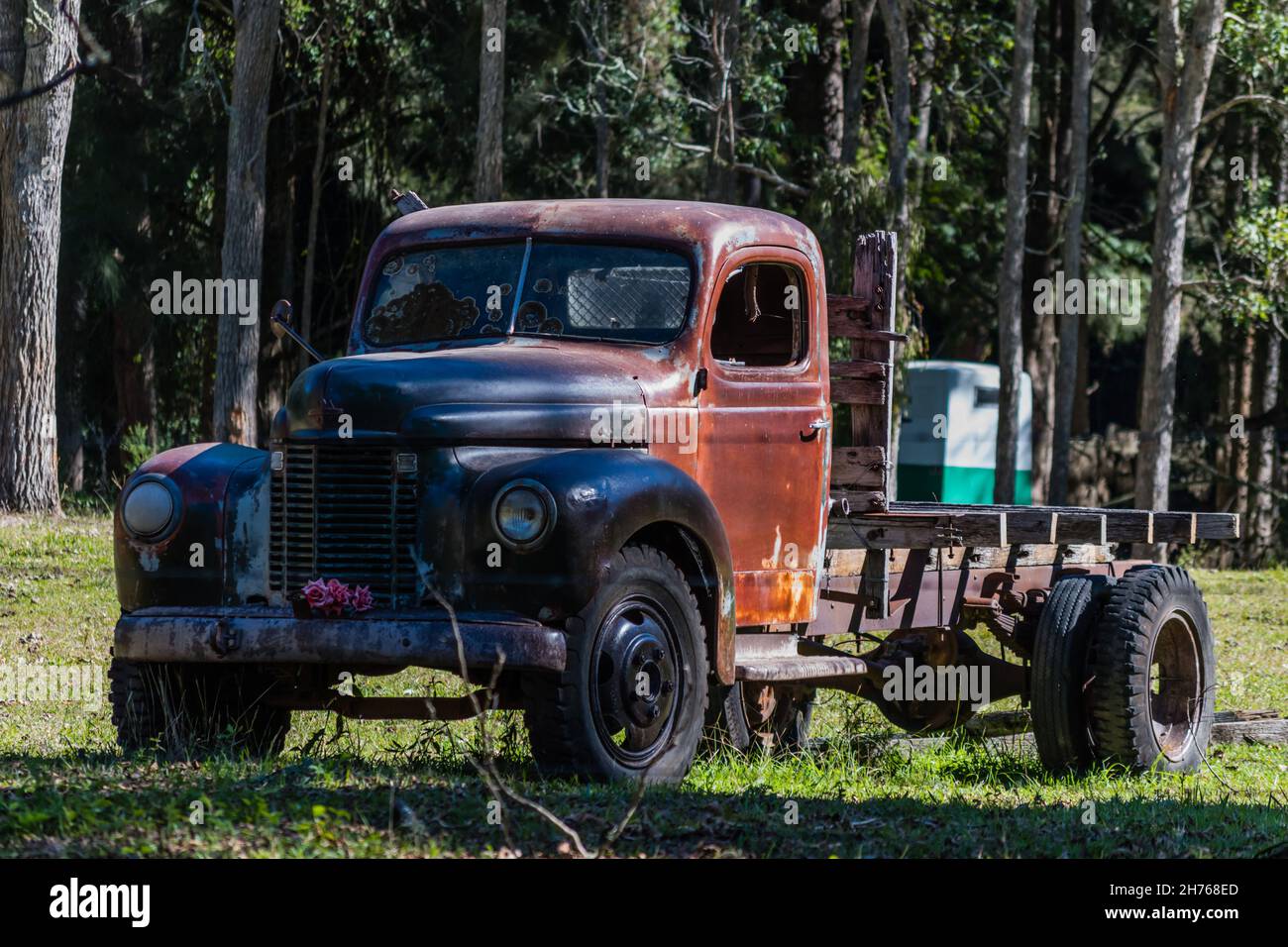 Old agricultural car in a rural area Stock Photo - Alamy