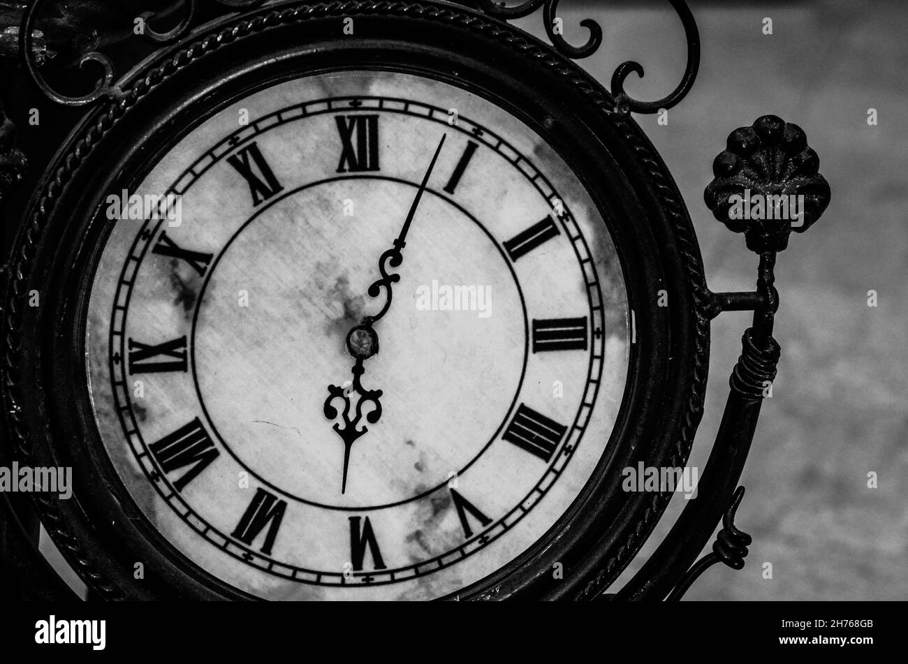 Vintage clock Black and White Stock Photos & Images - Alamy