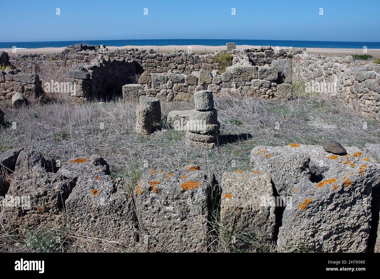 The archaeological site of the Roman Cotta city in northern Morocco ...