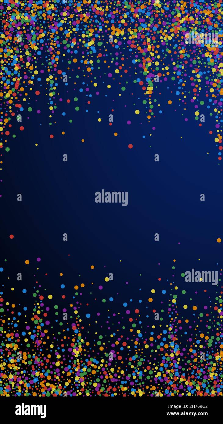 Festive delightful confetti. Celebration stars. Joyous confetti on dark ...