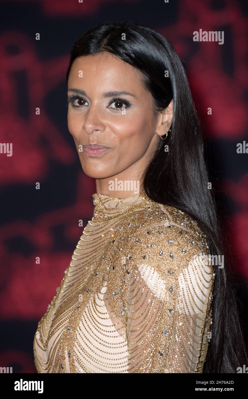 Shy'm attends the 22nd NRJ Music Awards, on November 20, 2021 in Cannes ...