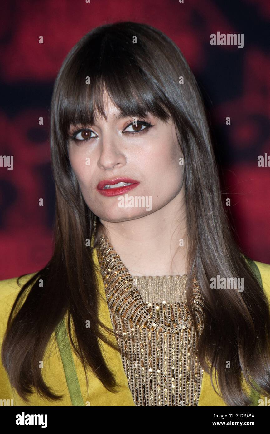 Clara Luciani attends the 22nd NRJ Music Awards, on November 20, 2021 ...